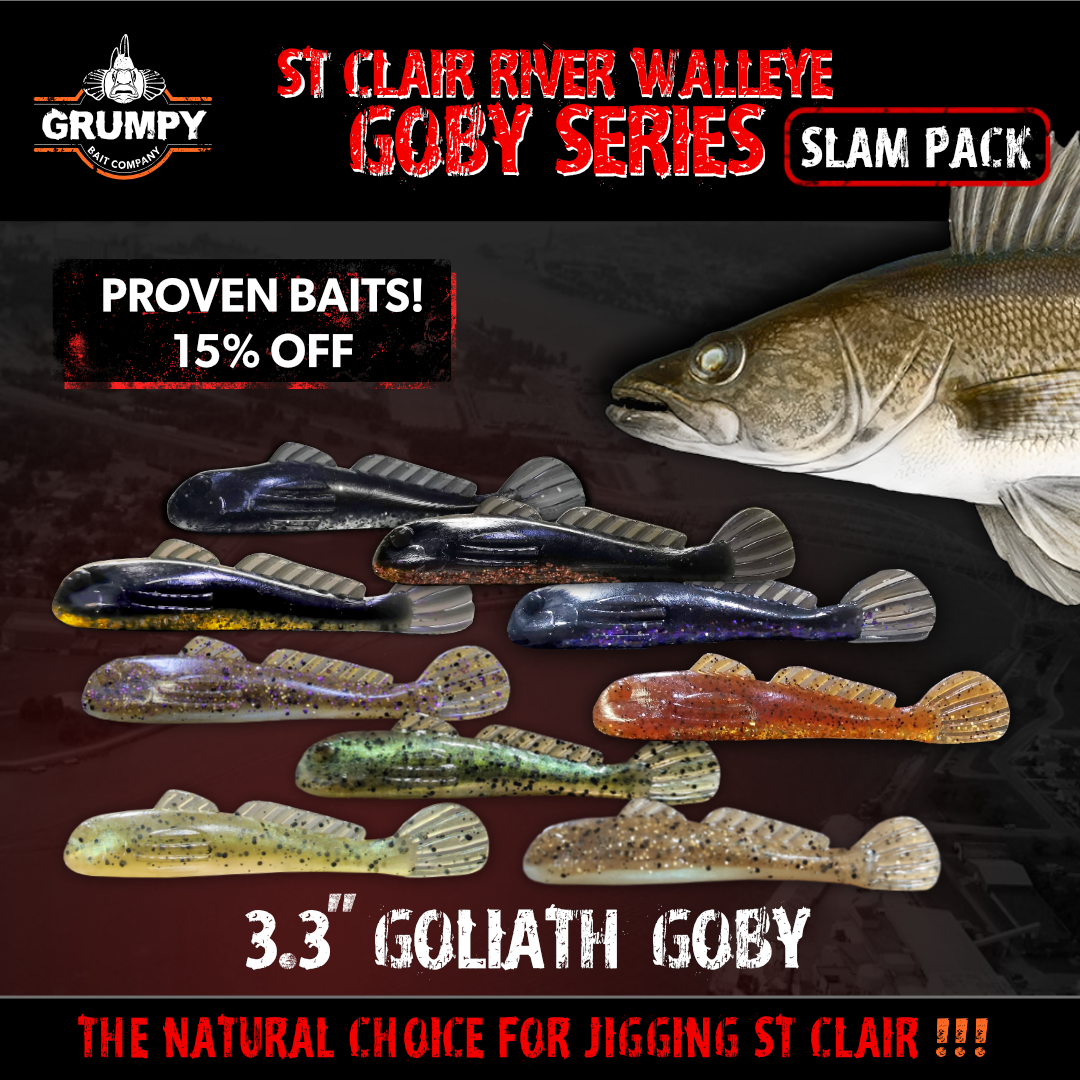 St.Clair River Walleye: Goby Series Slam Pack